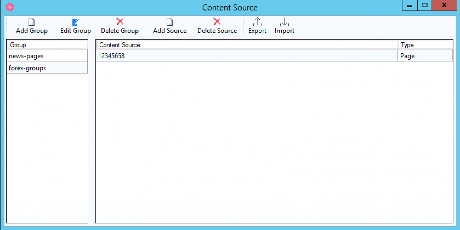 Content Source Manager | FoxMaster Suite