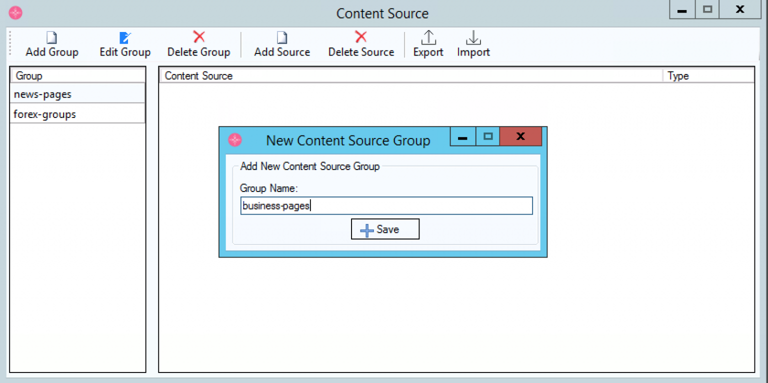 Content Source Manager | FoxMaster Suite