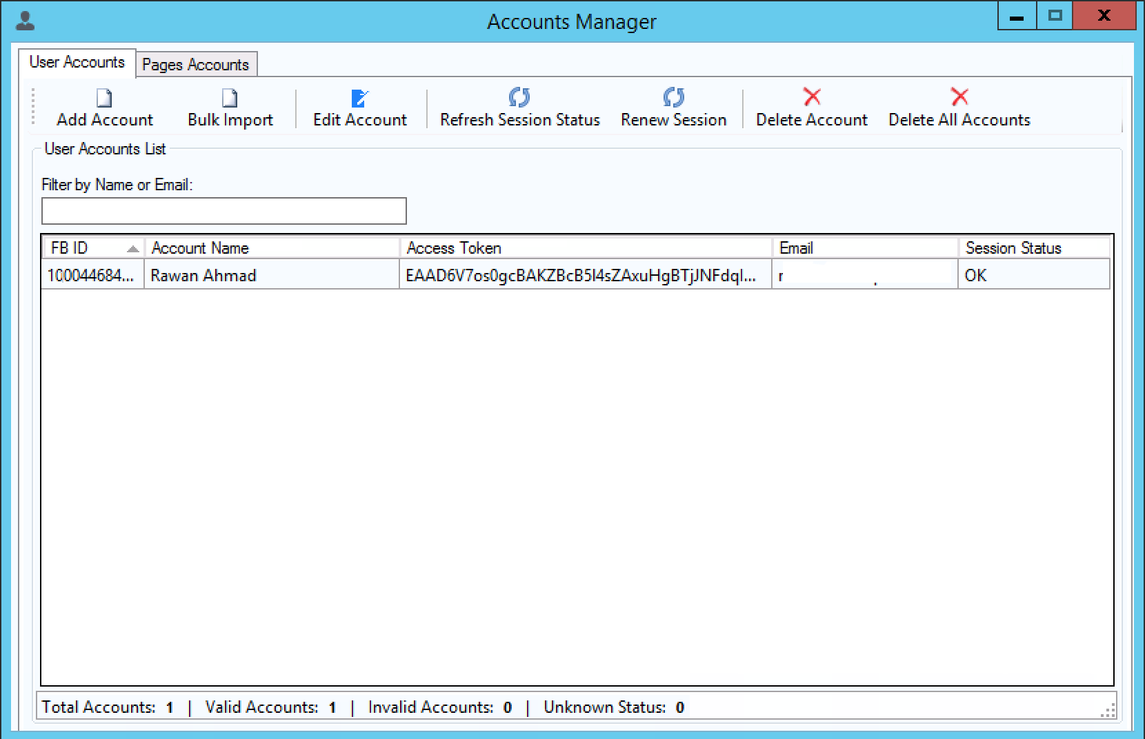 How to check Facebook accounts session status? | FoxMaster Suite