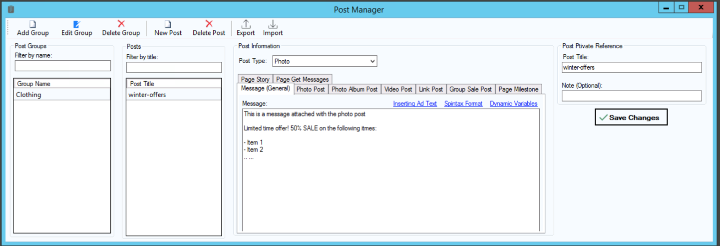 How to create a post template? | FoxMaster Suite